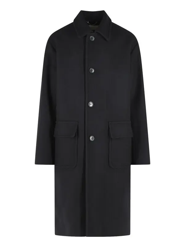 Dries Van Noten Randale Wool Blend Coat - Black