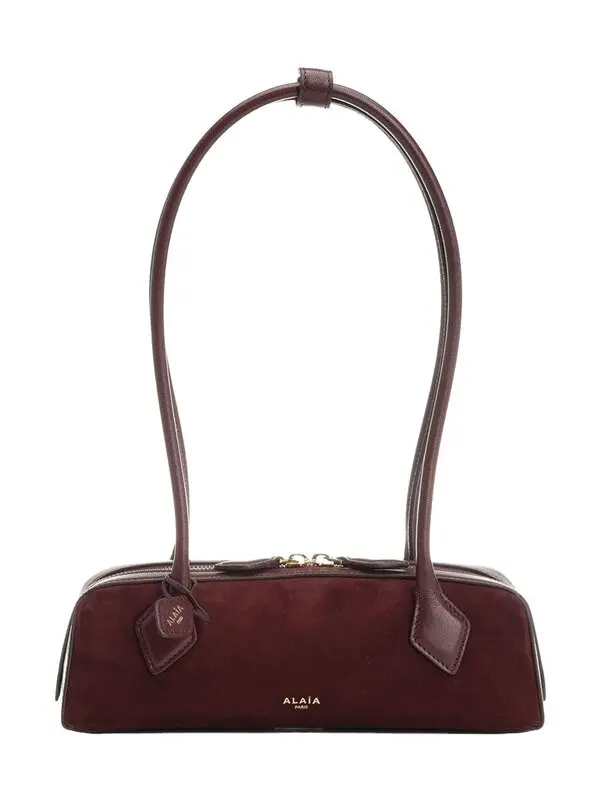 Alaïa Small Le Teckel Suede Bag - Blue