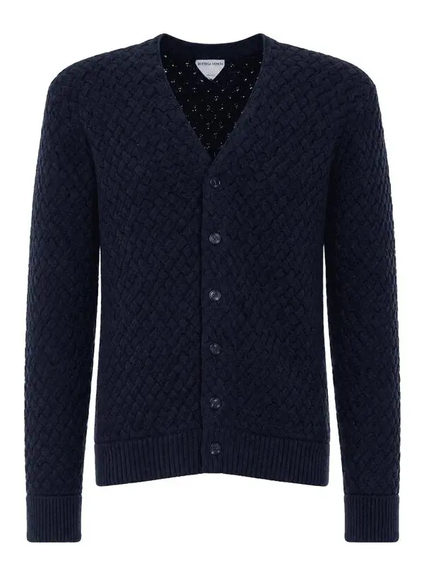 Bottega Veneta Knitted Cardigan - Blue