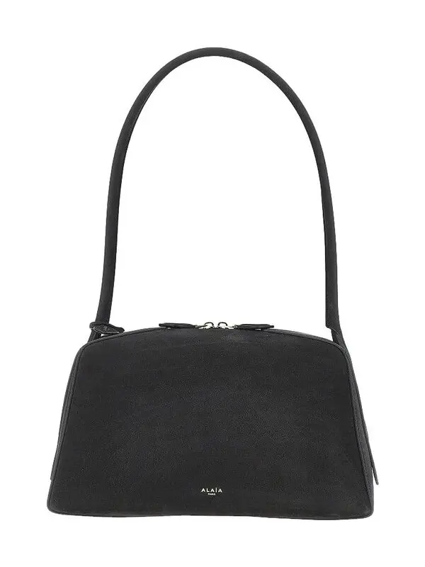 Alaïa Nubuck Le Bouledogue Bag - Black