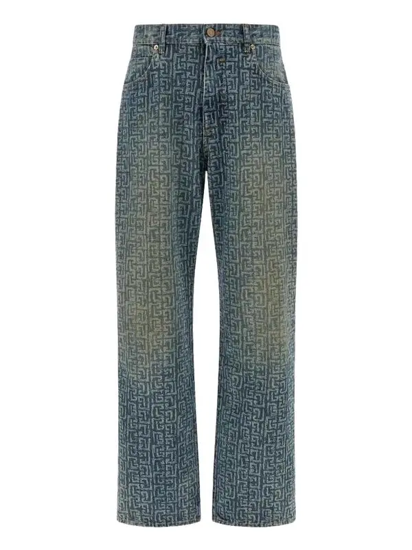 Balmain Faded-effect Jeans - Blue