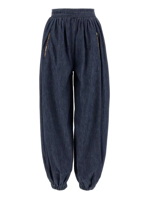 Valentino Garavani Denim Chambray Pants - Blue