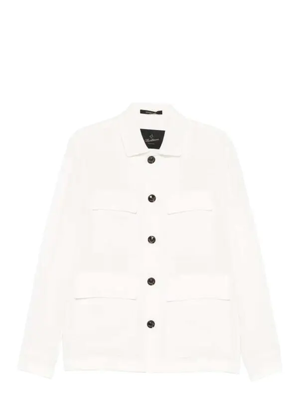 MONTECORE Shirt Jacket With Buttons And Pockets - White