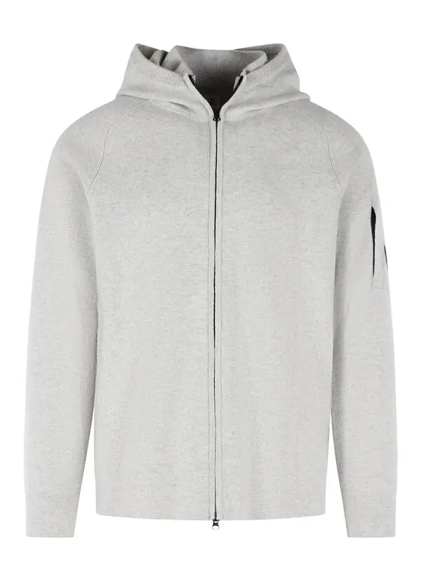 C.P. COMPANY Grey Wool Blend Sweater - Gray