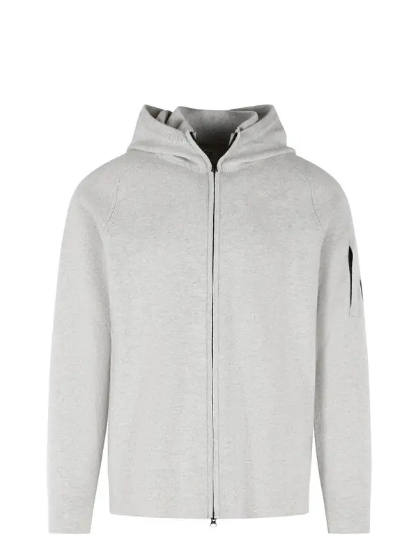 C.P. COMPANY Wool Blend Hooded Sweater - Gray