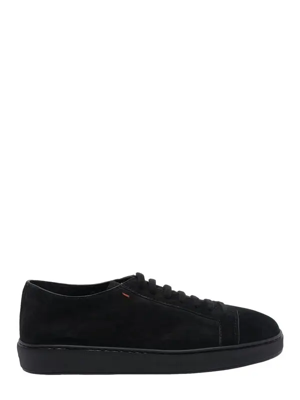 Santoni Suede Sneakers - Black