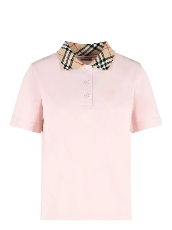 Burberry Imogen Cotton Polo Shirt - Pink