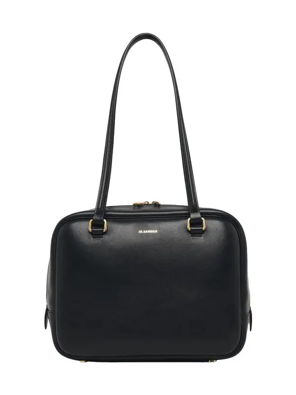 JIL SANDER Medium Vision Leather Bag - Black