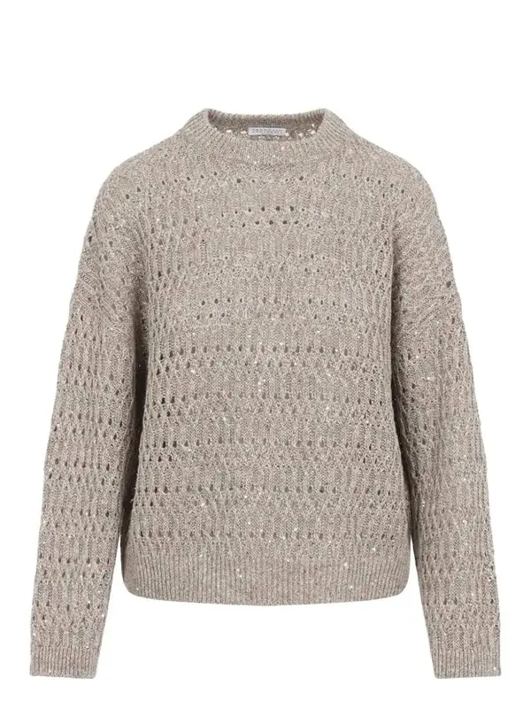 Brunello Cucinelli Patterned Sweater - Brown