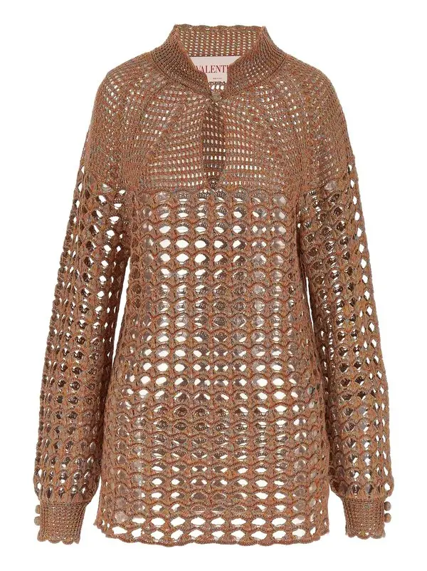 Valentino Garavani Openwork Sweater - Multicolor