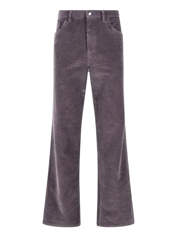 Marni Earth' Grey Cotton Flared Pants - Gray