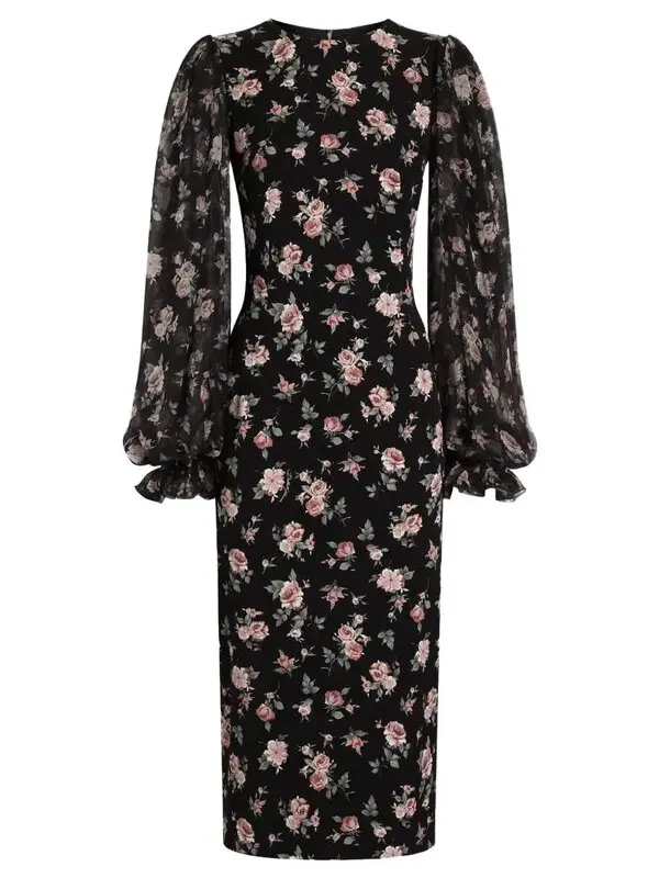 Dolce & Gabbana Floral Midi Dress - Multicolor