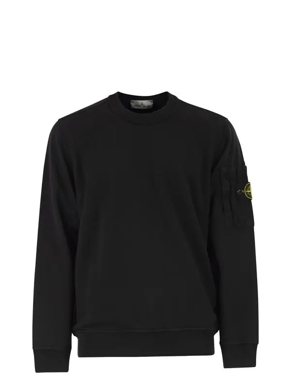 Stone Island Cotton Sweatshirt - Black