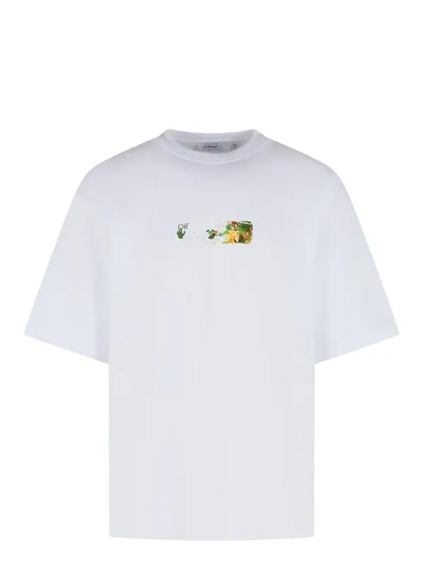 Off-White Spices Arrow' Cotton T-shirt - White