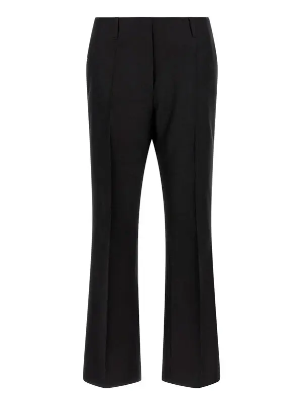 Dries Van Noten Wool And Silk Trousers - Black