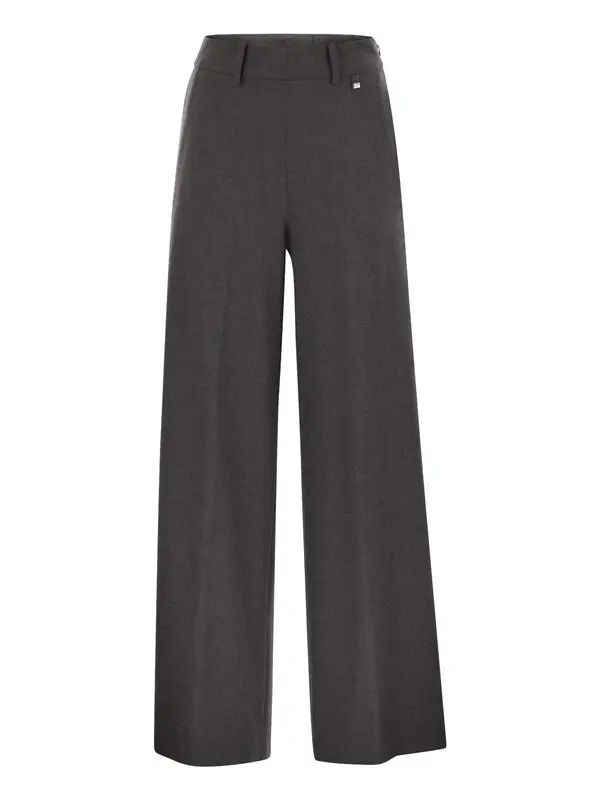 Herno Mélange Yarn-dyed Flannel Trousers - Multicolor