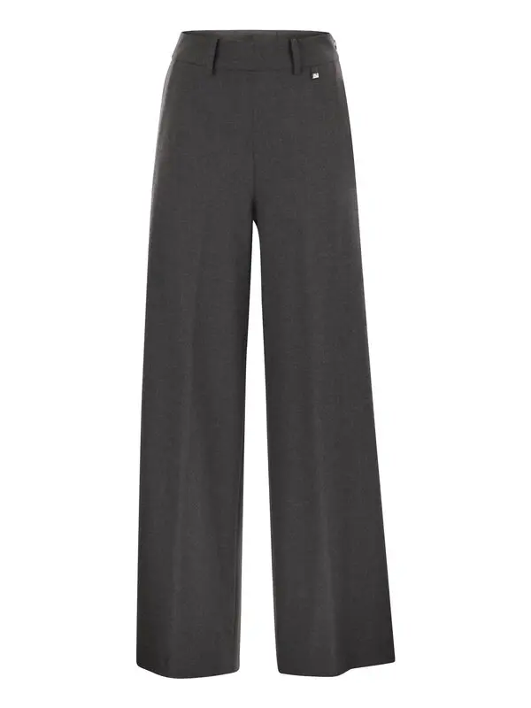 Herno Mélange Yarn-dyed Flannel Trousers - Multicolor