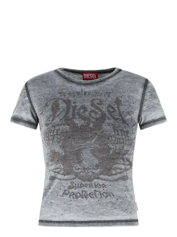 DIESEL® Cotton Blend T-shirt - Gray