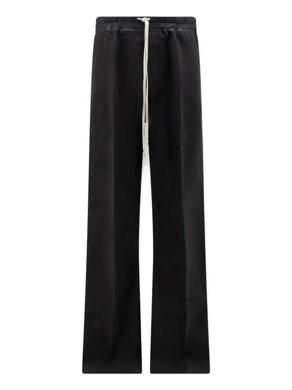 Rick Owens Dietrich Cotton Trousers - Black