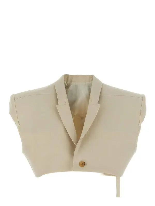 Rick Owens Micro Tatlin' Vest - Cream