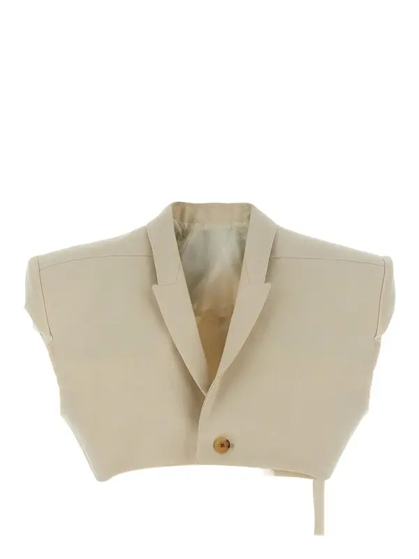 Rick Owens Micro Tatlin Vest - Cream