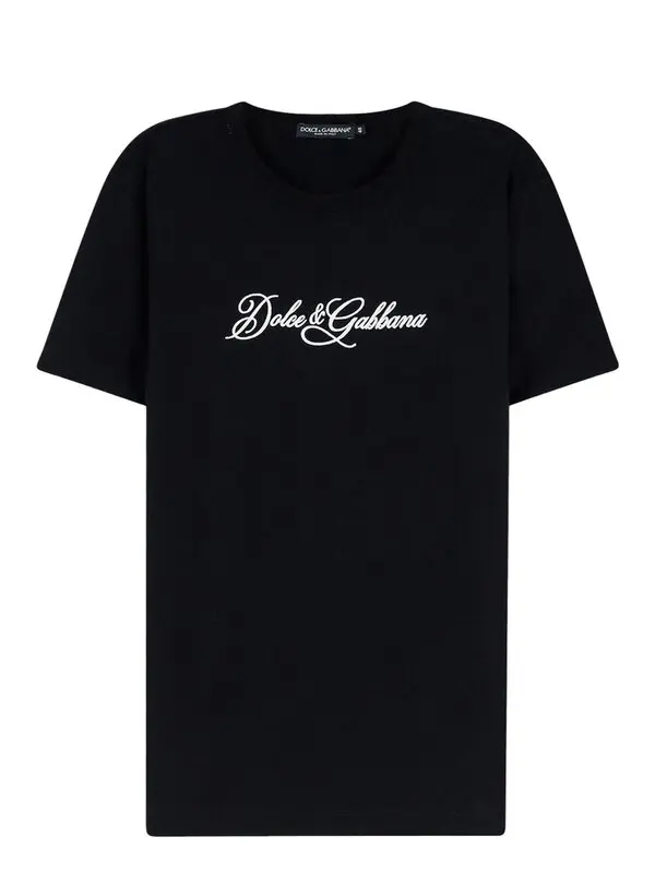 Dolce & Gabbana Cotton T-shirt With Logo - Multicolor
