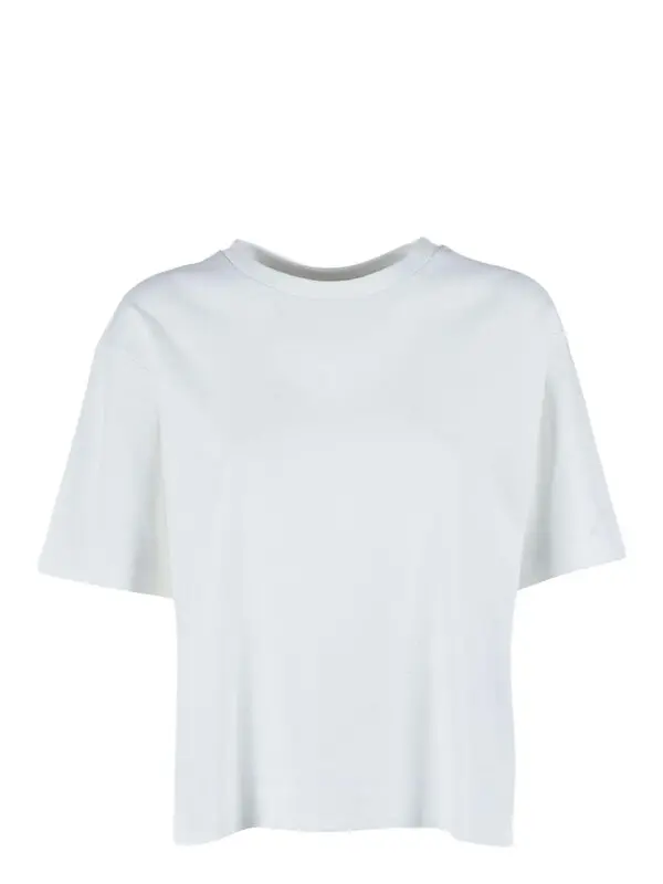 Max Mara Cotton Crew Neck T-shirt - White