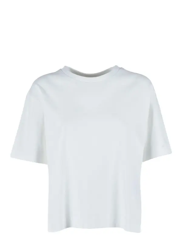 Max Mara Cotton Crew Neck T-shirt - White