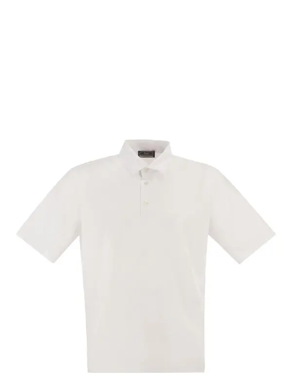 Herno Technical Functional Fabric Polo Shirt - White