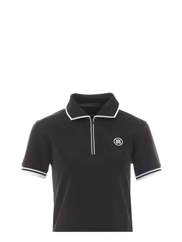 Amiri Ma Embroidered Polo - Black