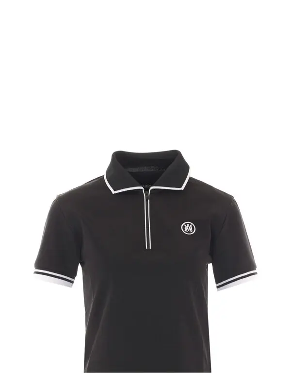 Amiri Ma Embroidered Polo - Black