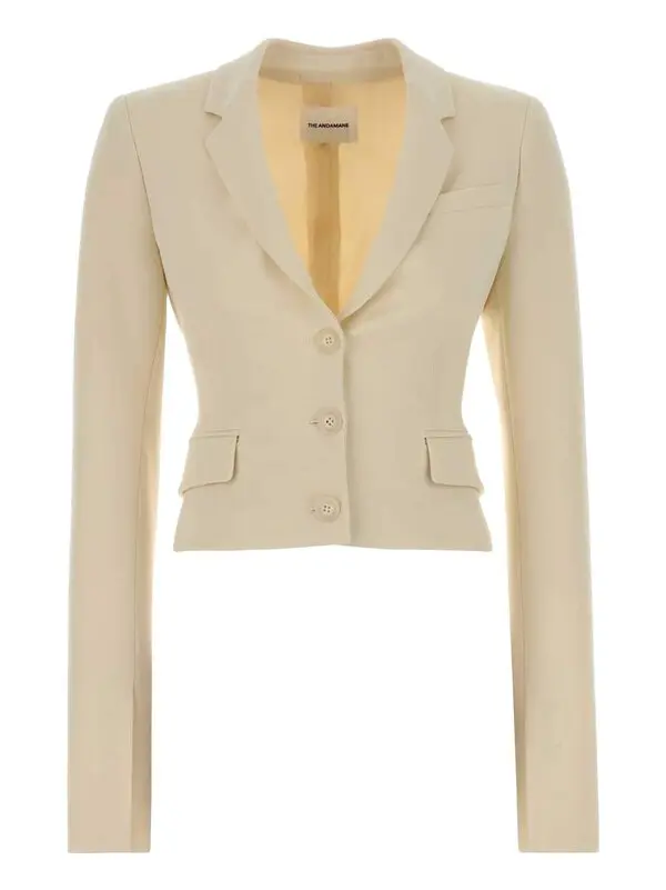 Andamane Crepe Zefira Blazer - Yellow