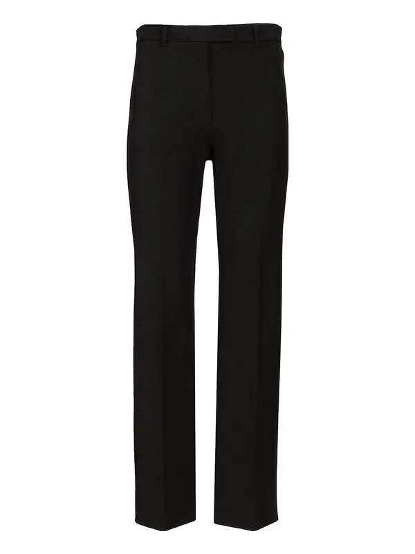 Max Mara Stretch Cotton Blend Trousers - Black