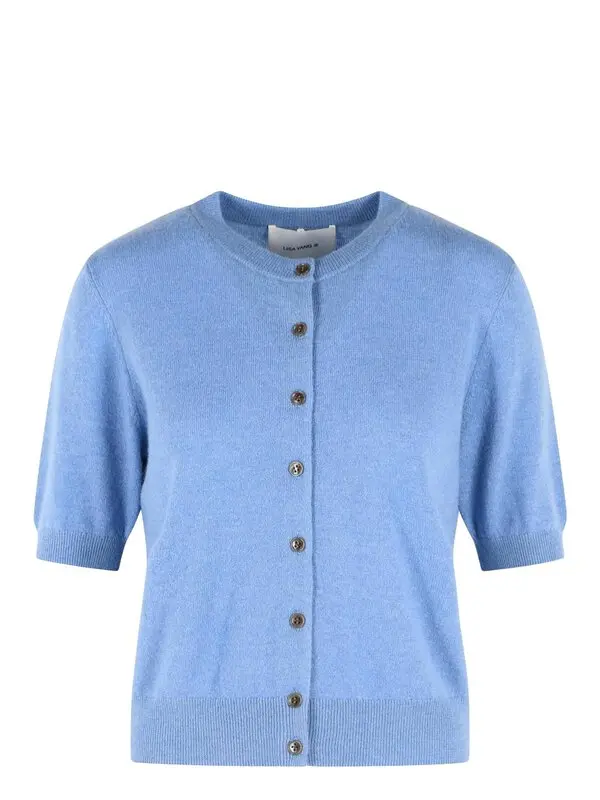 LISA YANG Marene Light Cashmere Cardigan - Blue