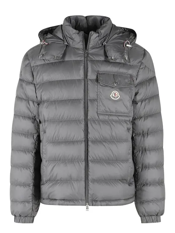 Moncler Polyamide Down Jacket - Gray