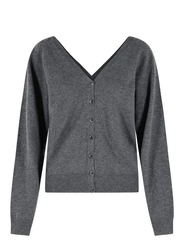 LISA YANG Cashmere Cardigan - Gray