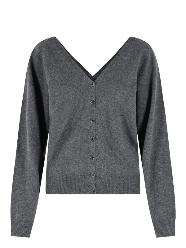 LISA YANG Cashmere Cardigan - Gray