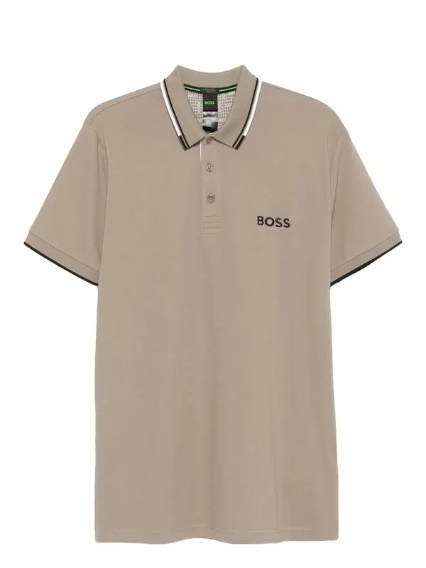 BOSS Grey Polo Shirts - Gray