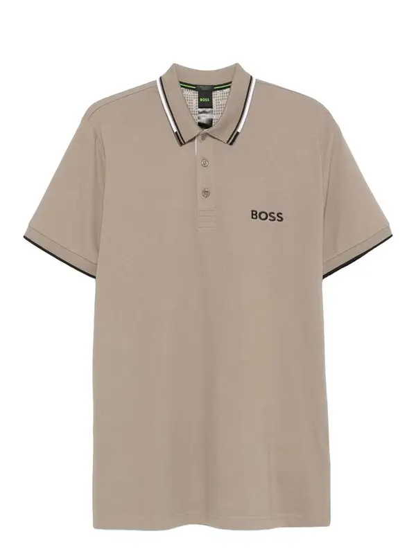 BOSS Grey Polo Shirts - Gray