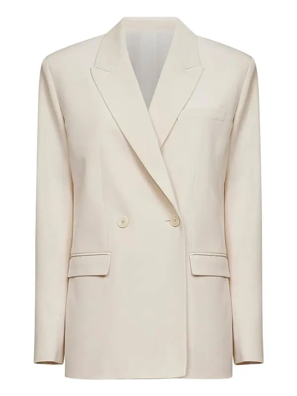 Isabel Marant Étoile Fluid Crepe Double-breasted Blazer - Multicolor