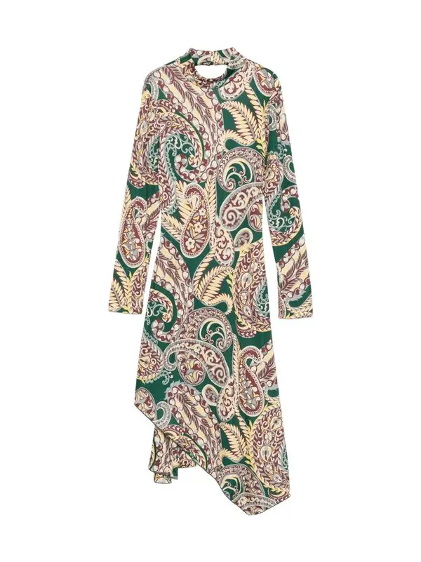 Etro Paisley Print Midi Dress - Multicolor