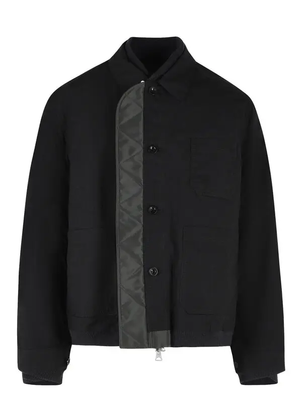 Sacai Polyamide Reversible Jacket - Black