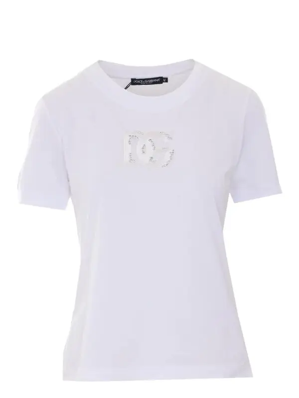 Dolce & Gabbana Dg Patch Logo T-shirt - White