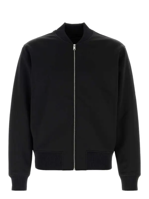 Prada Stretch Polyester Bomber Jacket - Black