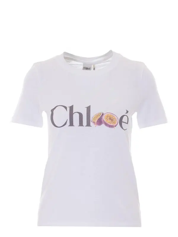 Chloé Logo T-shirt - White