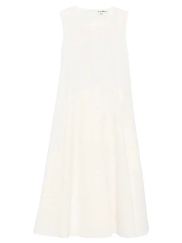JW Anderson Seersucker Day Dress - White