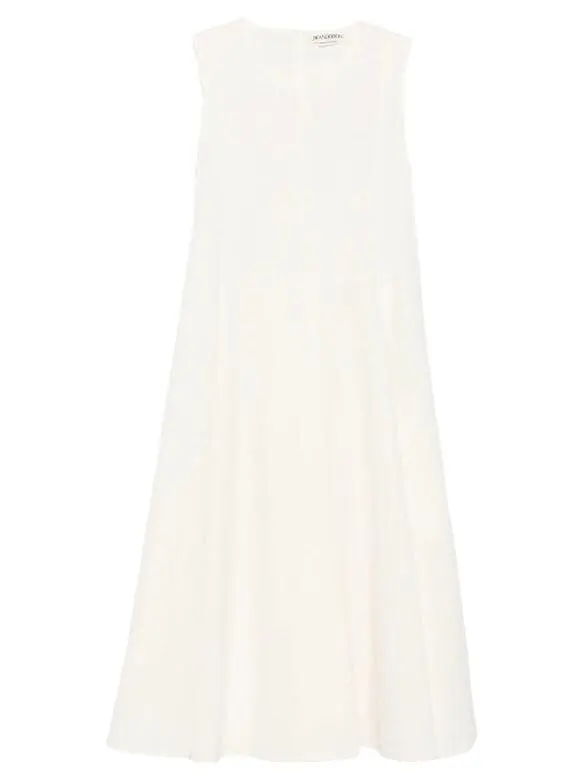 JW Anderson Seersucker Day Dress - White