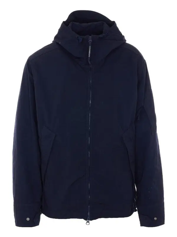 C.P. COMPANY Lens Logo Twill Jacket - Blue