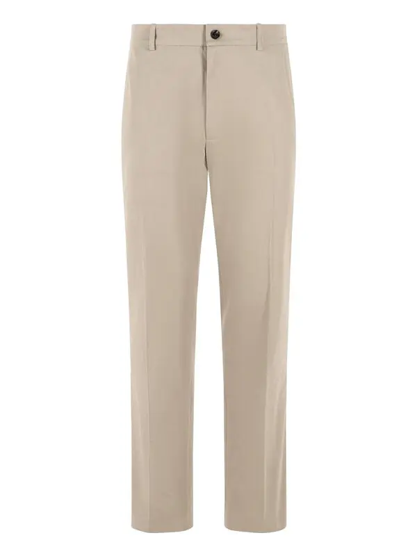 Burberry Charlton' Beige Cotton Pants - Cream
