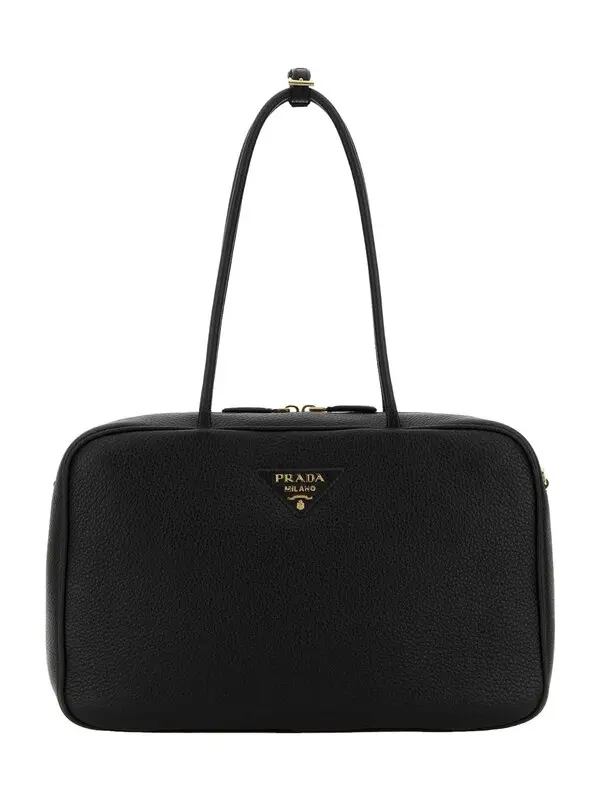 Prada Leather Shoulder Bag - Black